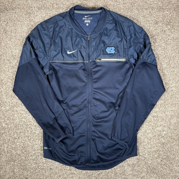 Nike | Jackets & Coats | Nike Mens Dri Fit Unc Tar Heels S Black Full ...